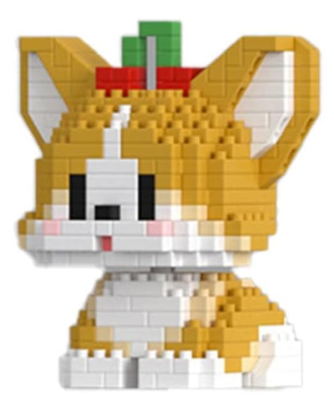 HUSPUR Dog Micro Mini Building Blocks Educational Animal Dog Building ...