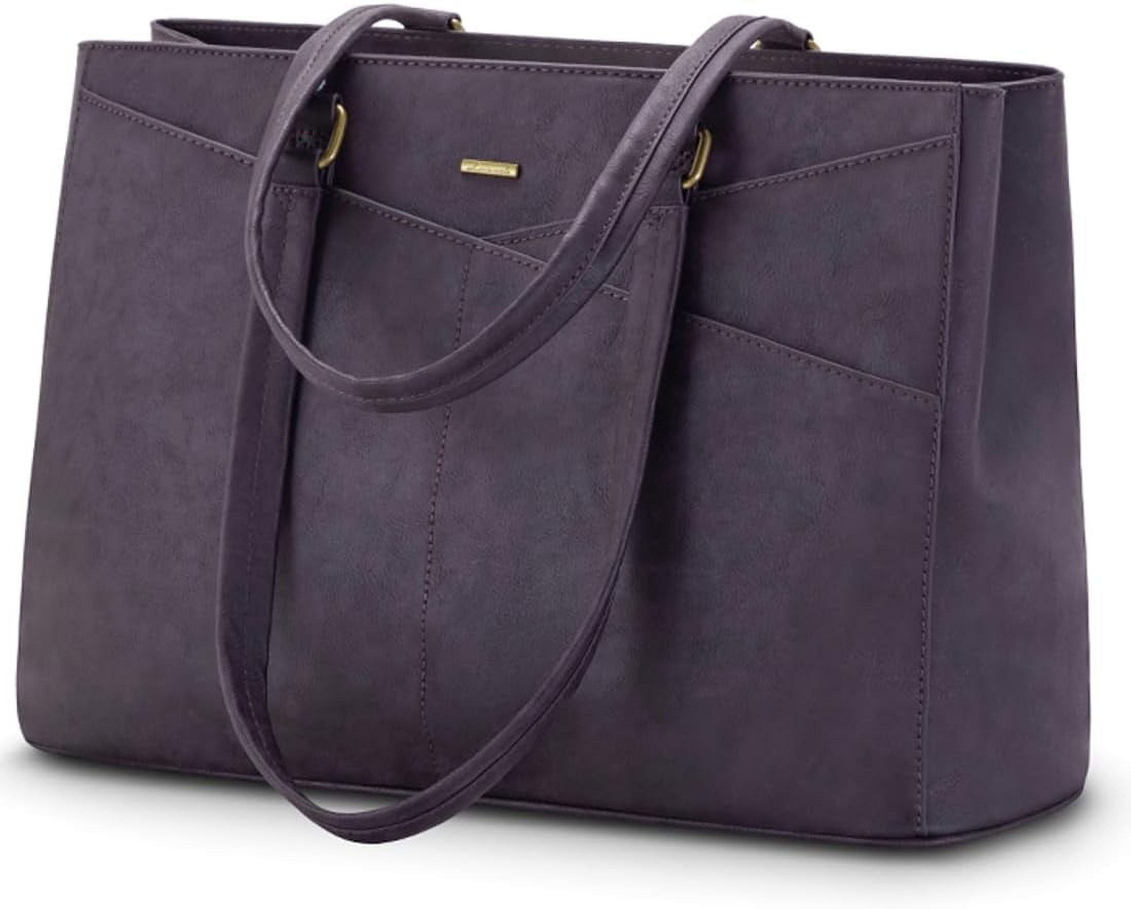 HUSPUR Laptop Bag for Women 15.6 Inch Tote Bags Waterproof Leather ...