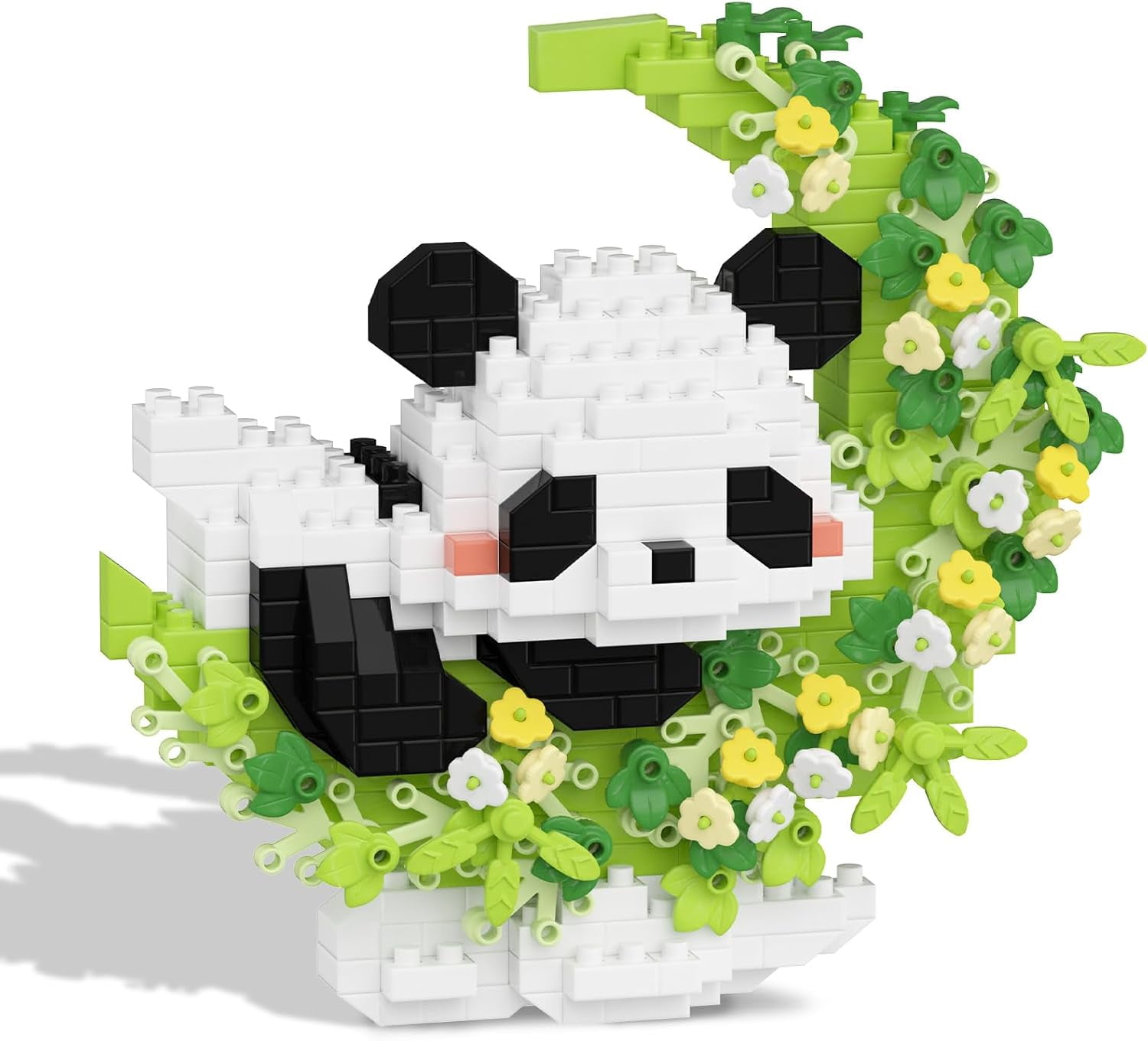 HUSPUR Micro Mini Panda Moon Animal Building, Cute Panda Mini Building ...