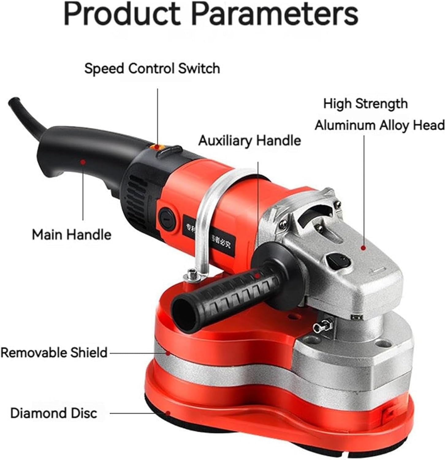 HUSPUR Portable Angle Grinder Electric Brushless Angle Grinder, Hand ...