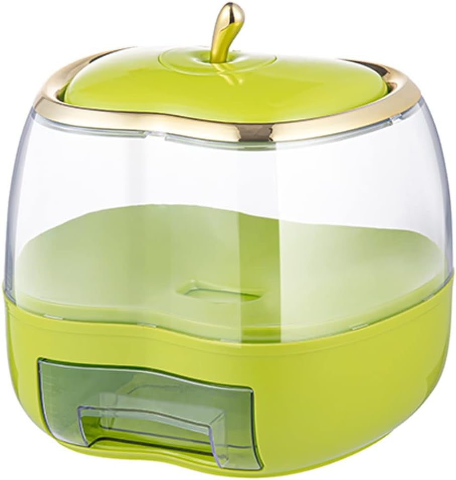 HUSPUR Rice Dispenser, Sealed Grain Container Storage, Food Cereal ...