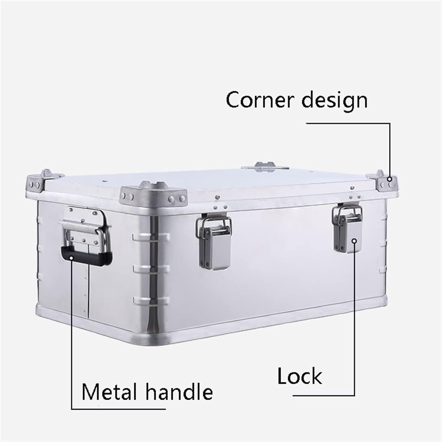 HUSPUR Toolbox/Organiser for Tools Portable Aluminum Tool Case Compact ...