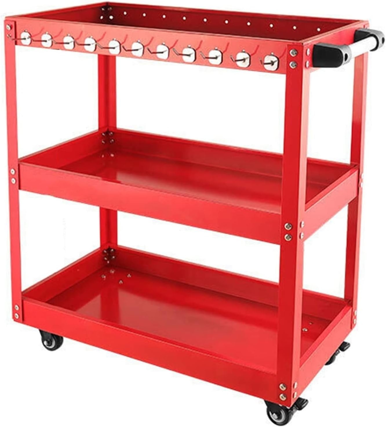 HUSPUR Trolley Tool Box with Wheels Rolling Service Storage Tools ...