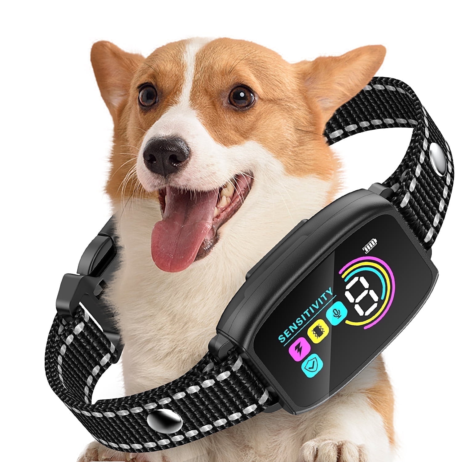 HUTACT Bark Collar for Dog, Anti Barking Dog Collar Smart Training Dog ...