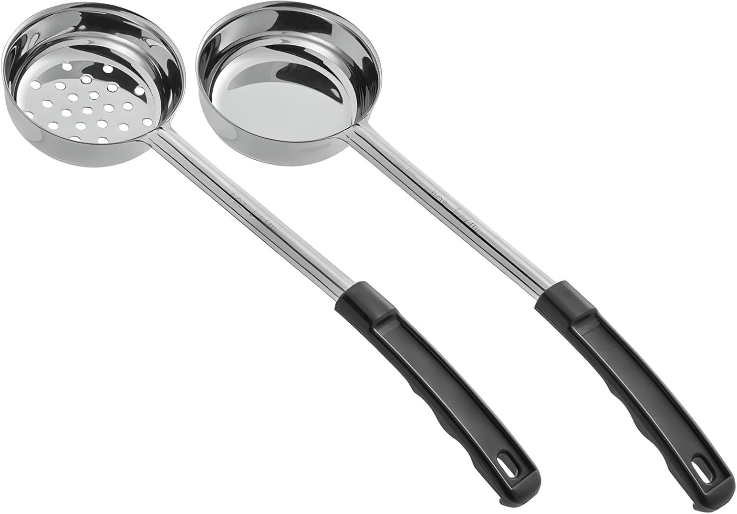 HUVBNAWQ-2-Pack 6 Ounce Perforated and Solid Portion Spoons | Stainless ...