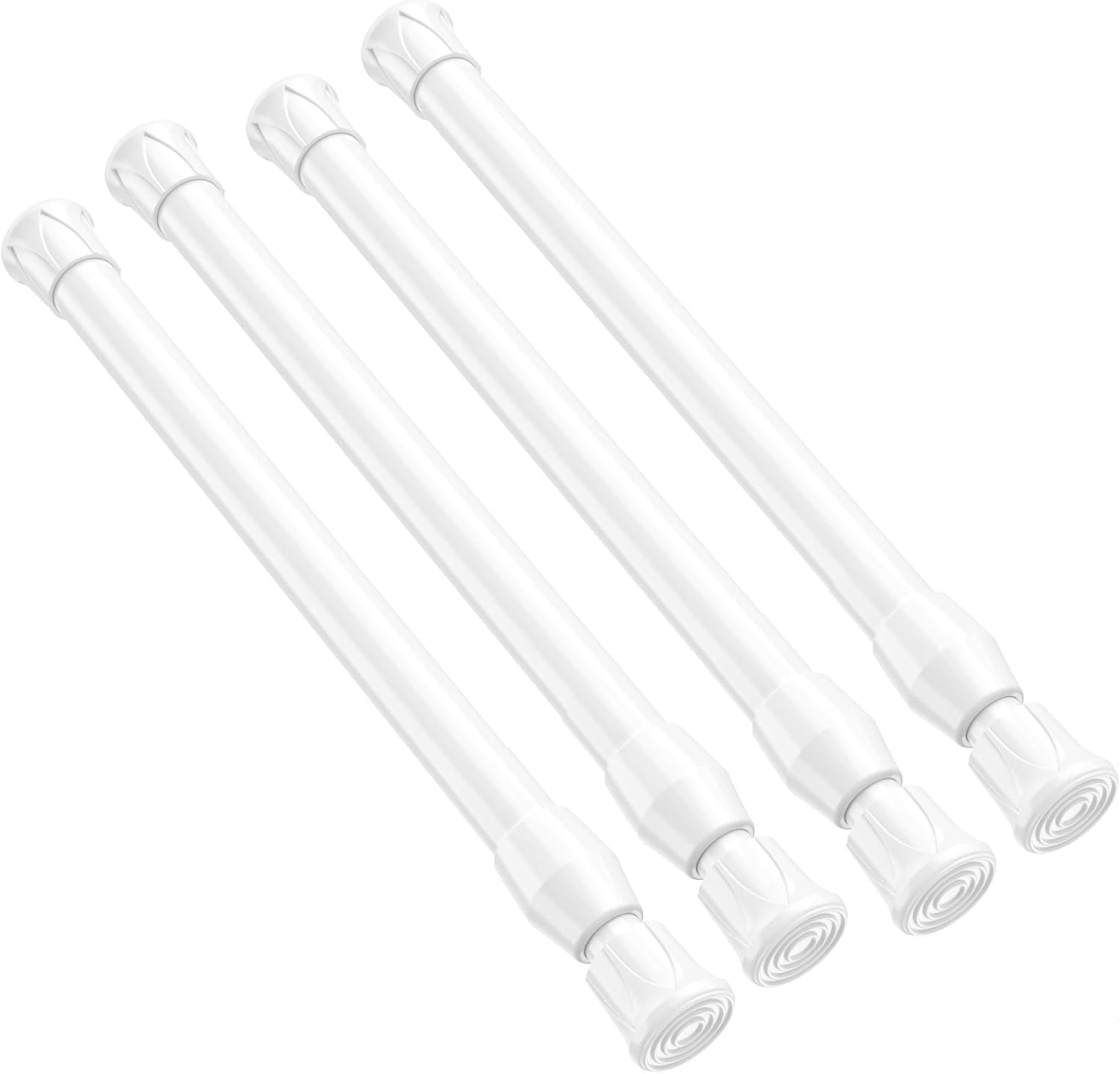 HUVBNAWQ-4 Pack Small Tension Rod 12 to 19 Inch Adjustable Tension ...
