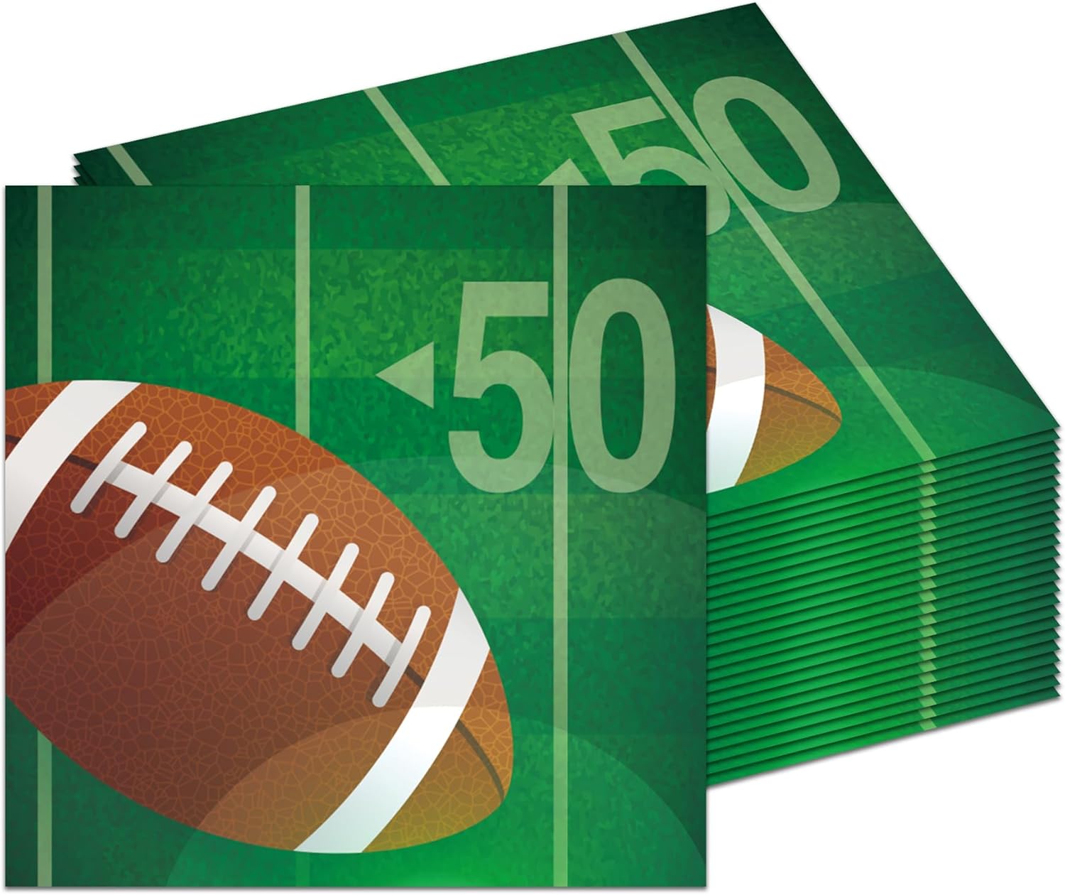 HUVBNAWQ-40Pcs Football Napkins Disposable Lunch Dinner Paper Napkins ...