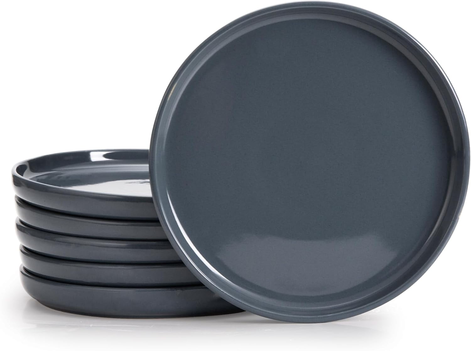 HUVBNAWQ-8in Dinner Plate, Set of 6 (Blue, 8in) - Walmart.com