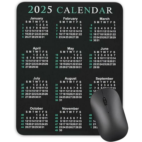 HUVBNAWQ-Calendar Mouse pad, 2025 Calendar Vertical Edition Natural ...