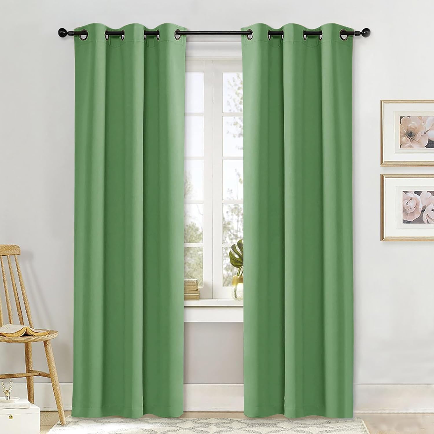 HUVBNAWQ-Curtain Blackout Drape Panel, Single Panel, 42 x 84 inch ...