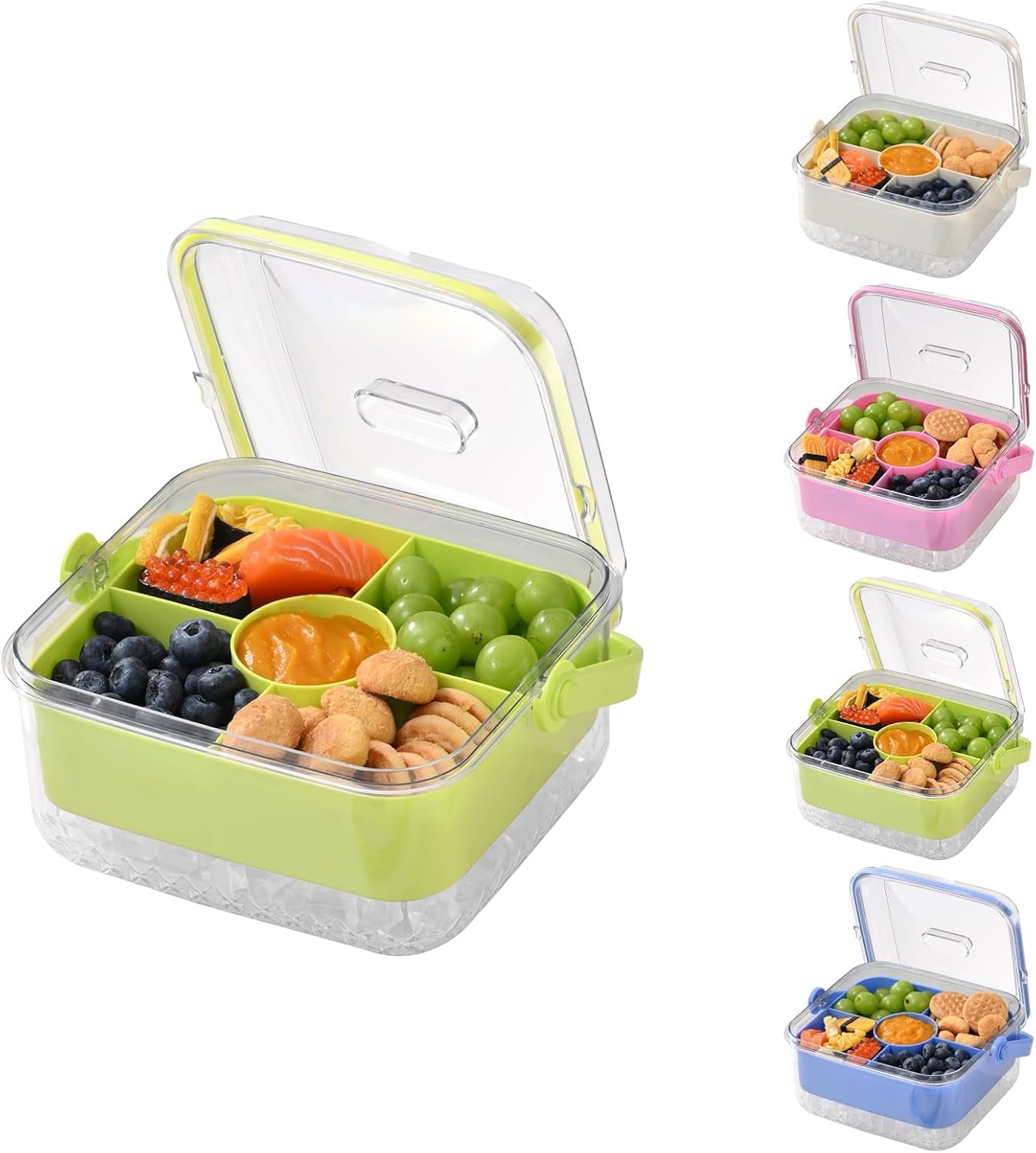 HUVBNAWQ-Divided Chilled Serving Tray for Parties,Ice Chilled Party ...