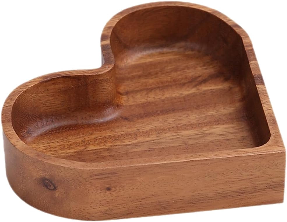 HUVBNAWQ-Heart Shaped Tray - Heart Charcuterie Board Wood Serving ...