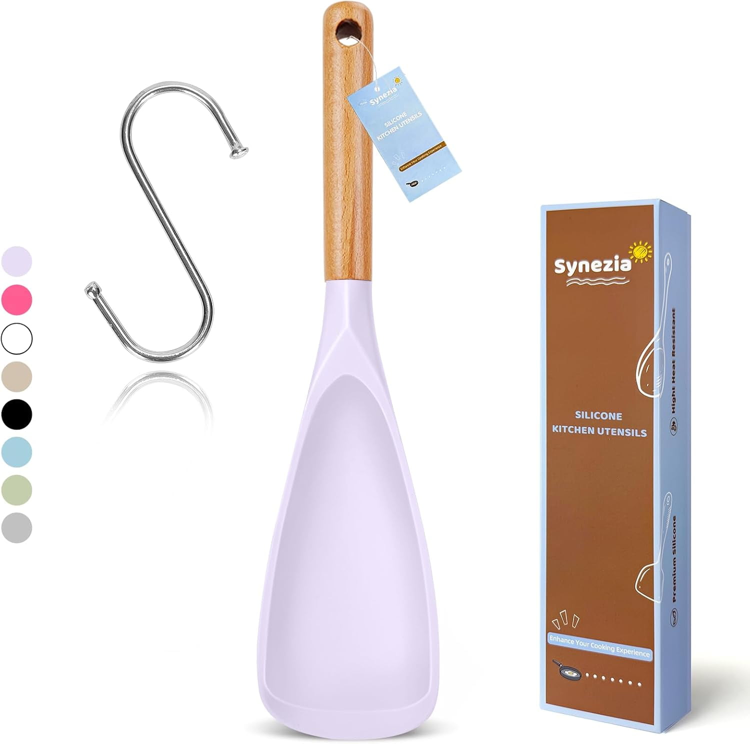 HUVBNAWQ-Multifunctional Silicone Cooking Spoon, Large Spatula Spoon ...
