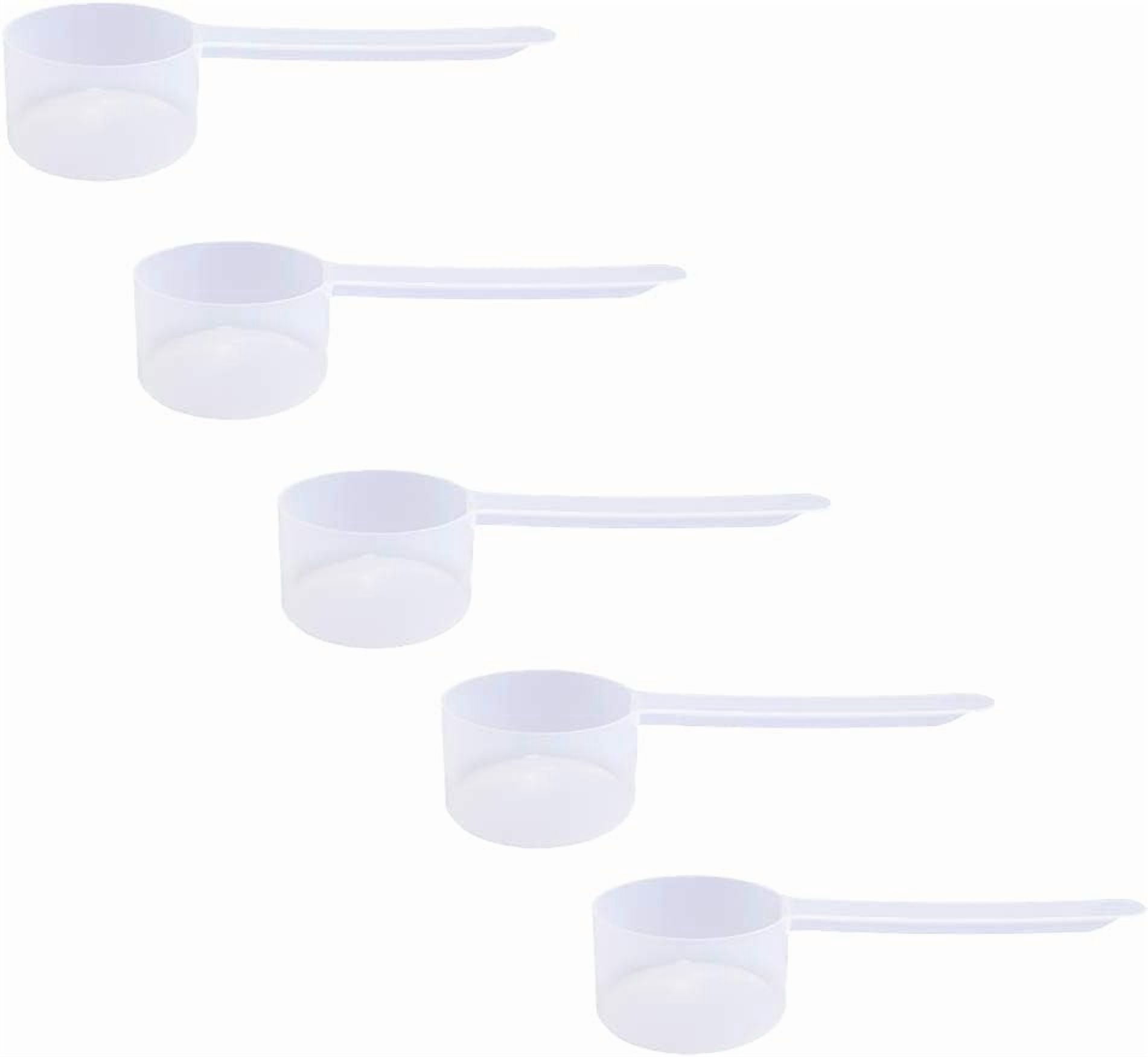 HUVBNAWQ-Plastic Measuring Scoop, (43 cc | 1.5 Oz. | 43 mL) Long Handle ...