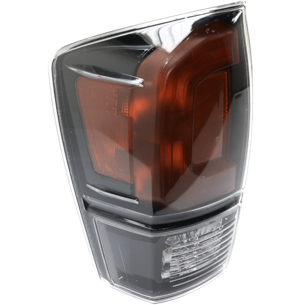 HUZOK Tail Light Left Side Clear & Red Lens Black Interior Lens W/ Bulb ...