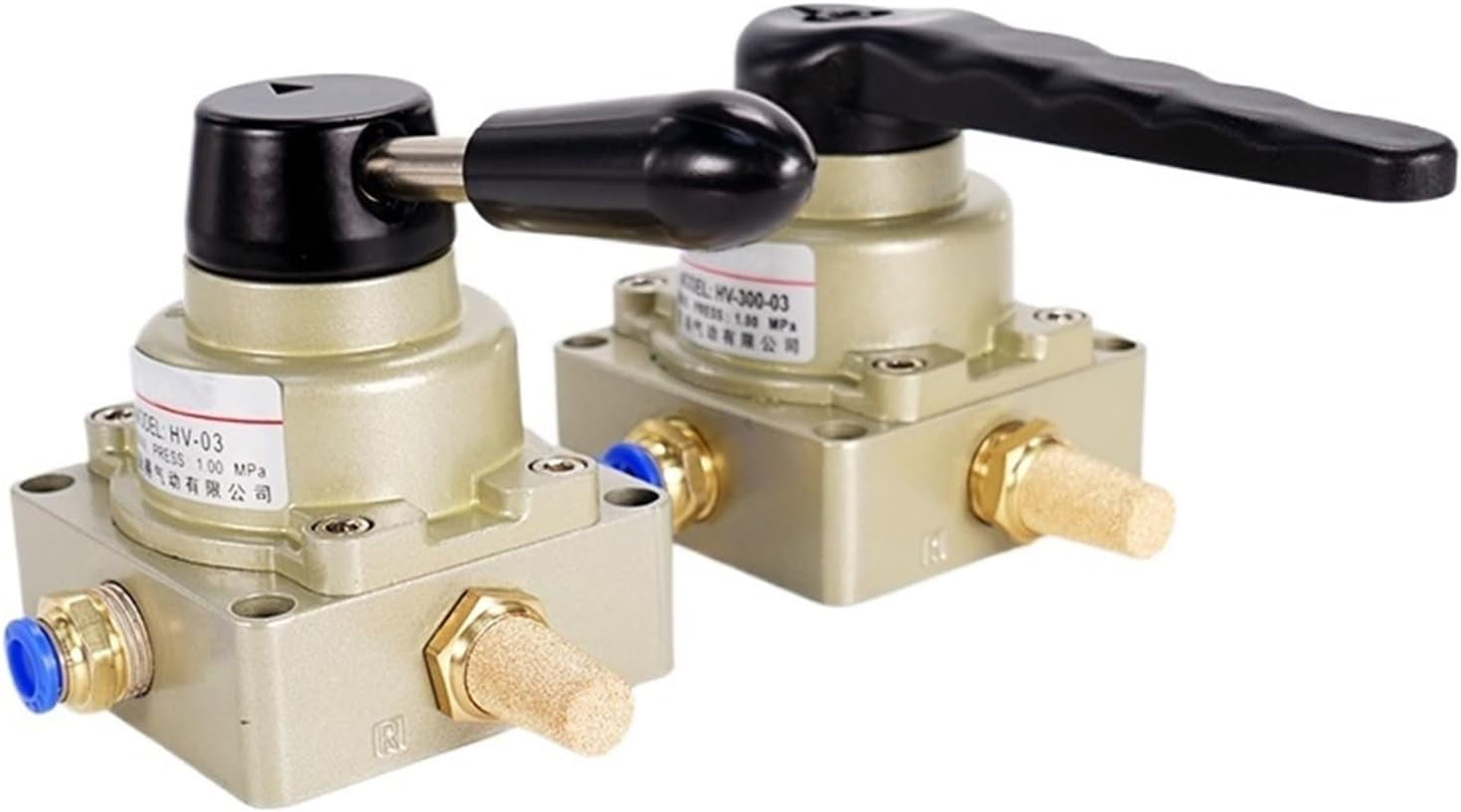 HV-02 HV-03 HV-04 HV200-02 HV300-03 HV400-04 3 Position 4 Way Pneumatic ...
