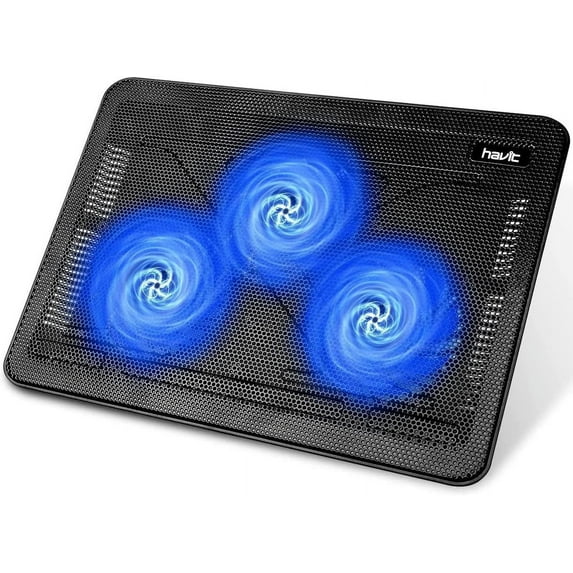 HV-F2056 15.6"-17" Laptop Cooler Cooling Pad - Slim Portable USB ...