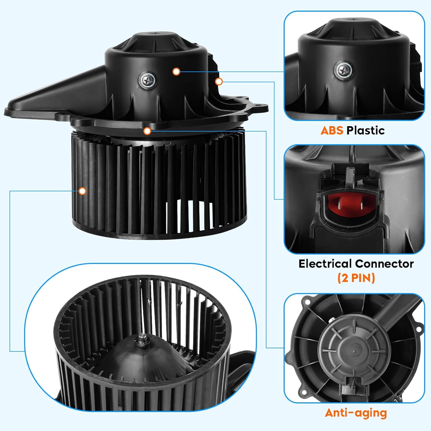 HVAC Blower Motor for Expedition 1997-2002, F150 1997-2003, Lincoln ...