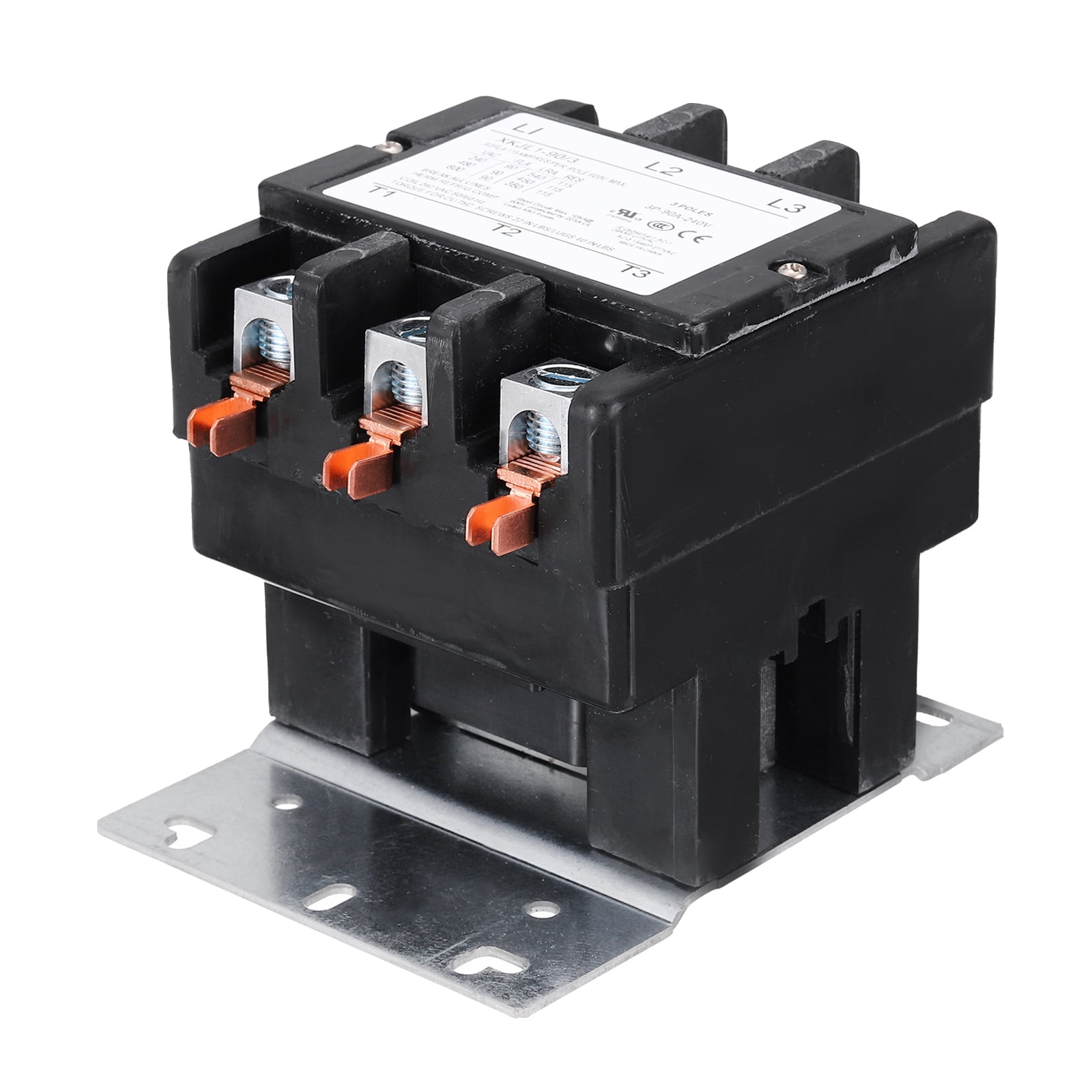 HVAC Contactor, 3 Pole FLA 90 Amps 240V Coil Air Conditioner Contactor ...