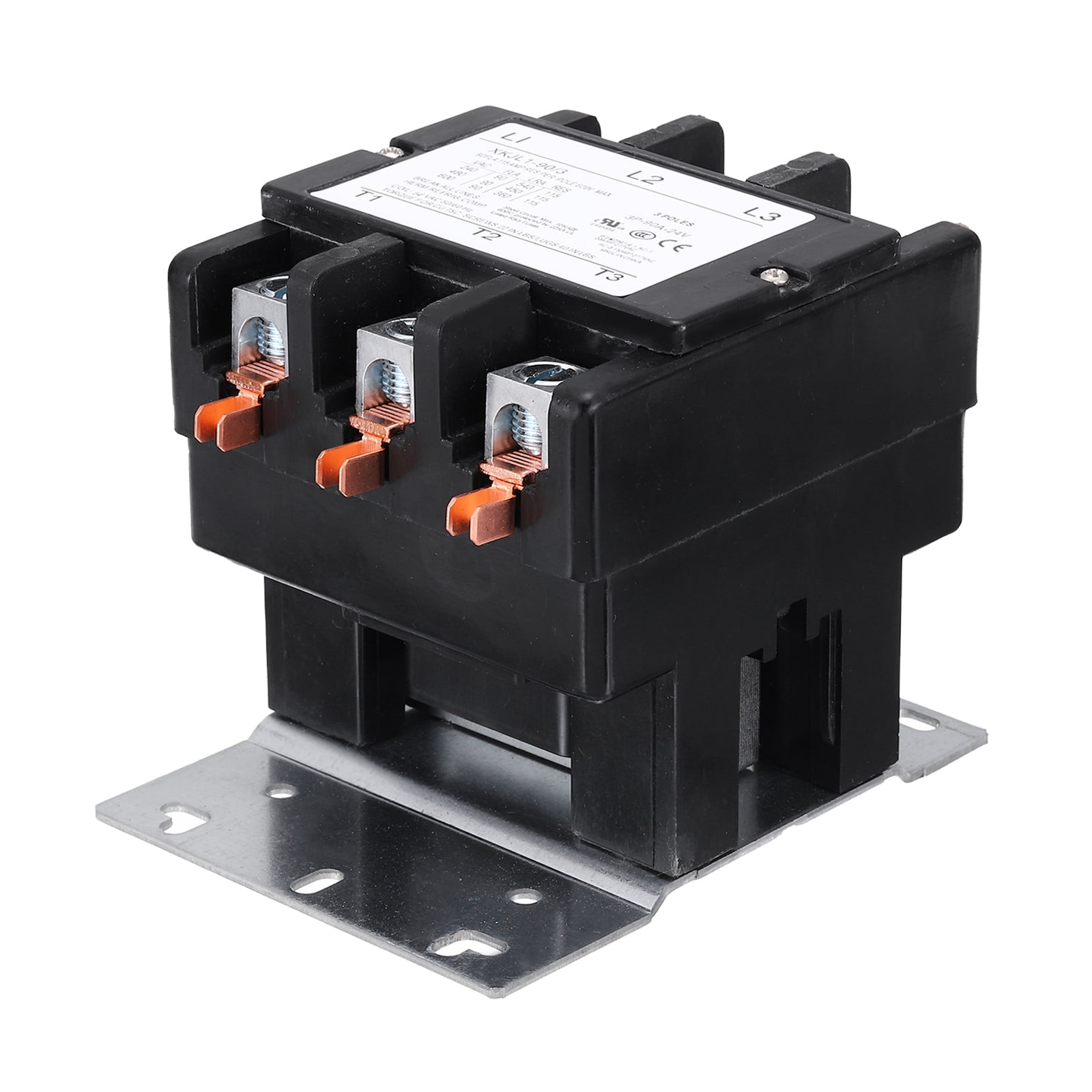 HVAC Contactor, 3 Pole FLA 90 Amps 24V Coil Air Conditioner Contactor ...