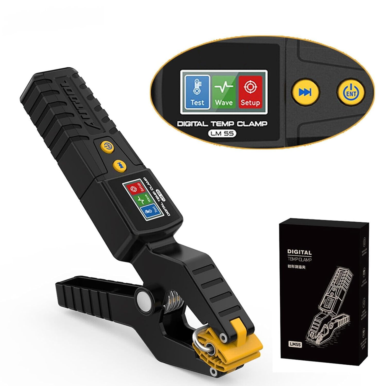 HVAC Digital Thermometer LM55 Digital Temp Clamp HVAC Thermometer High ...