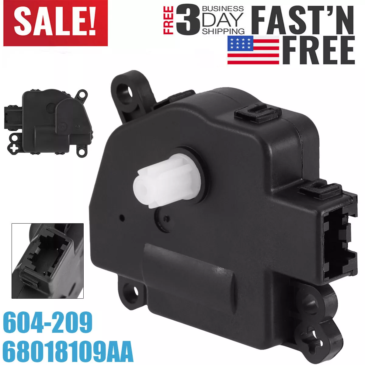 HVAC Heater Air Blend Door Actuator For Jeep Wrangler JK 2011-2018 OE ...