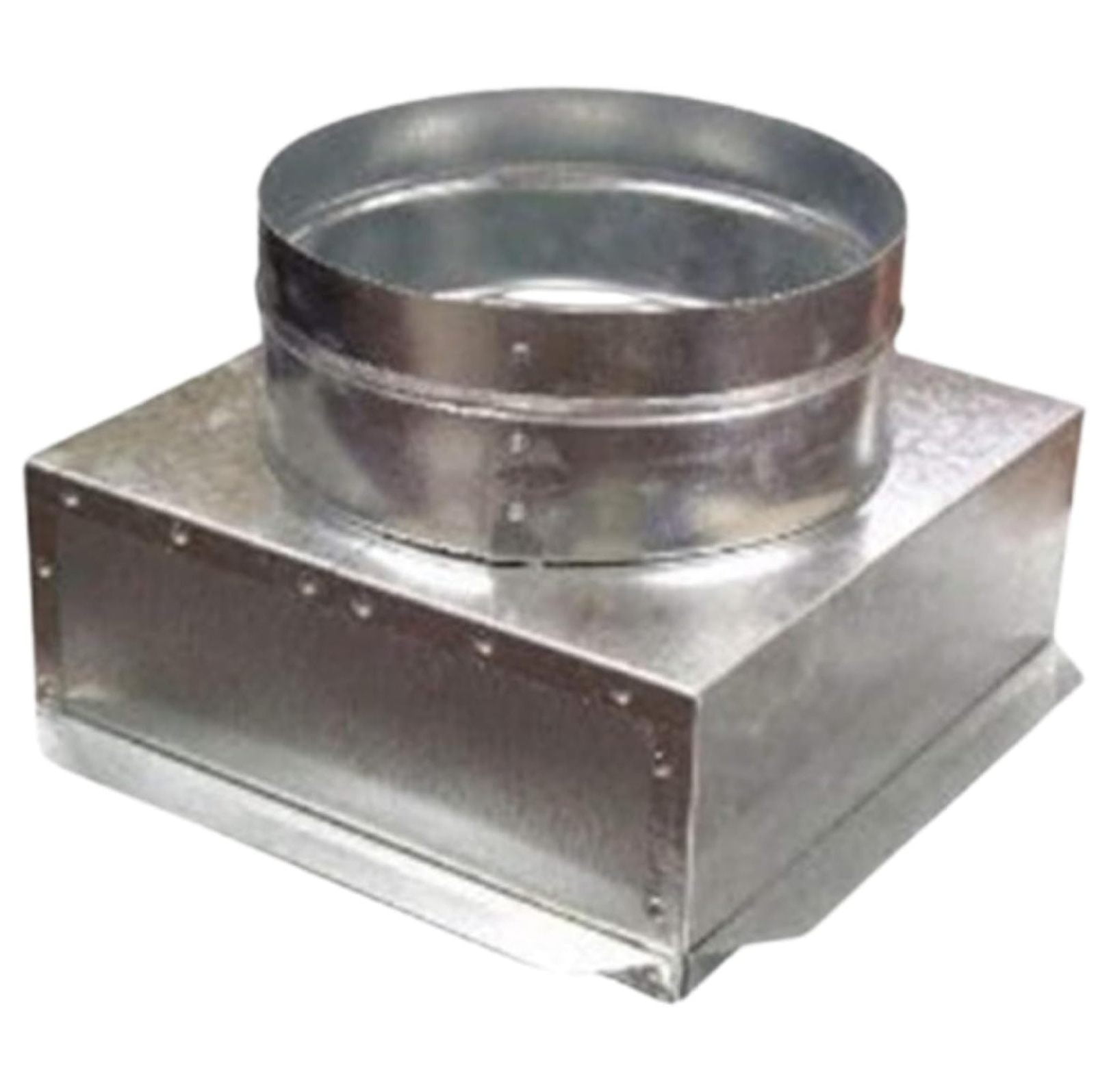 HVAC Plenum Ceiling Box 14X14X8 (14"X14" Square to 8" Round) with ...