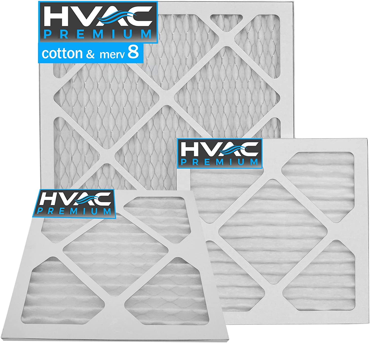 HVAC Premium 24x16x1 MERV 8 AC Replacement Air Filter for HVAC Return ...