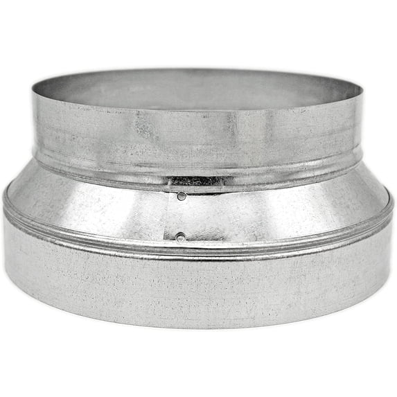 HVAC Premium Round Metal Pipe Reducer & Increaser | 10" to 8" HVAC Duct ...