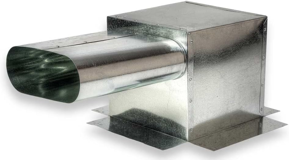 HVAC Premium Side Oval Ceiling Box | Side Out Oval Ceiling Register Box ...