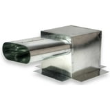 HVAC Premium Side Oval Ceiling Box | Side Out Oval Ceiling Register Box ...