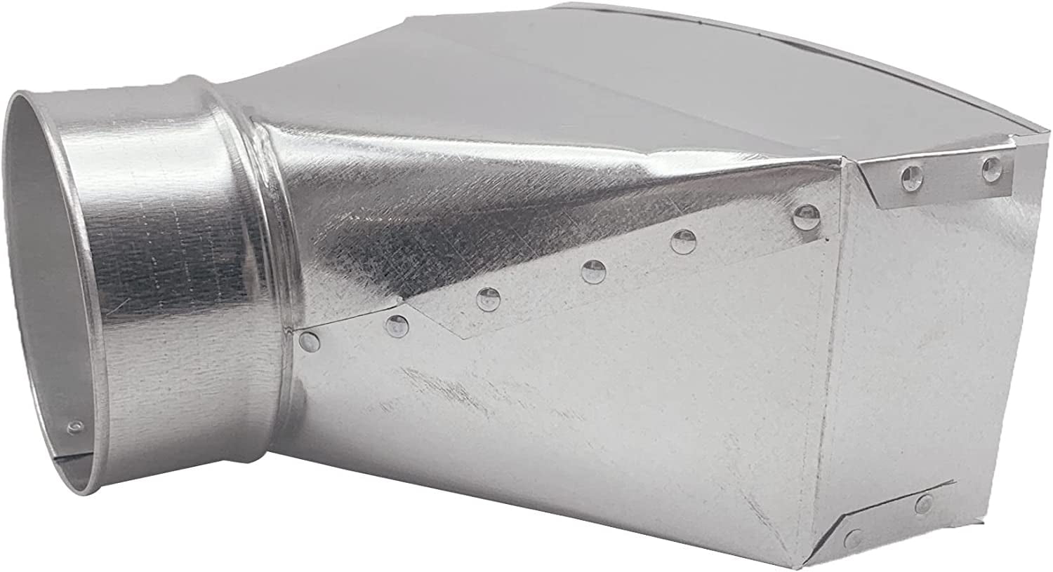 HVAC Premium Straight Register Boot | 12" X 8" X 8" Galvanized Sheet ...