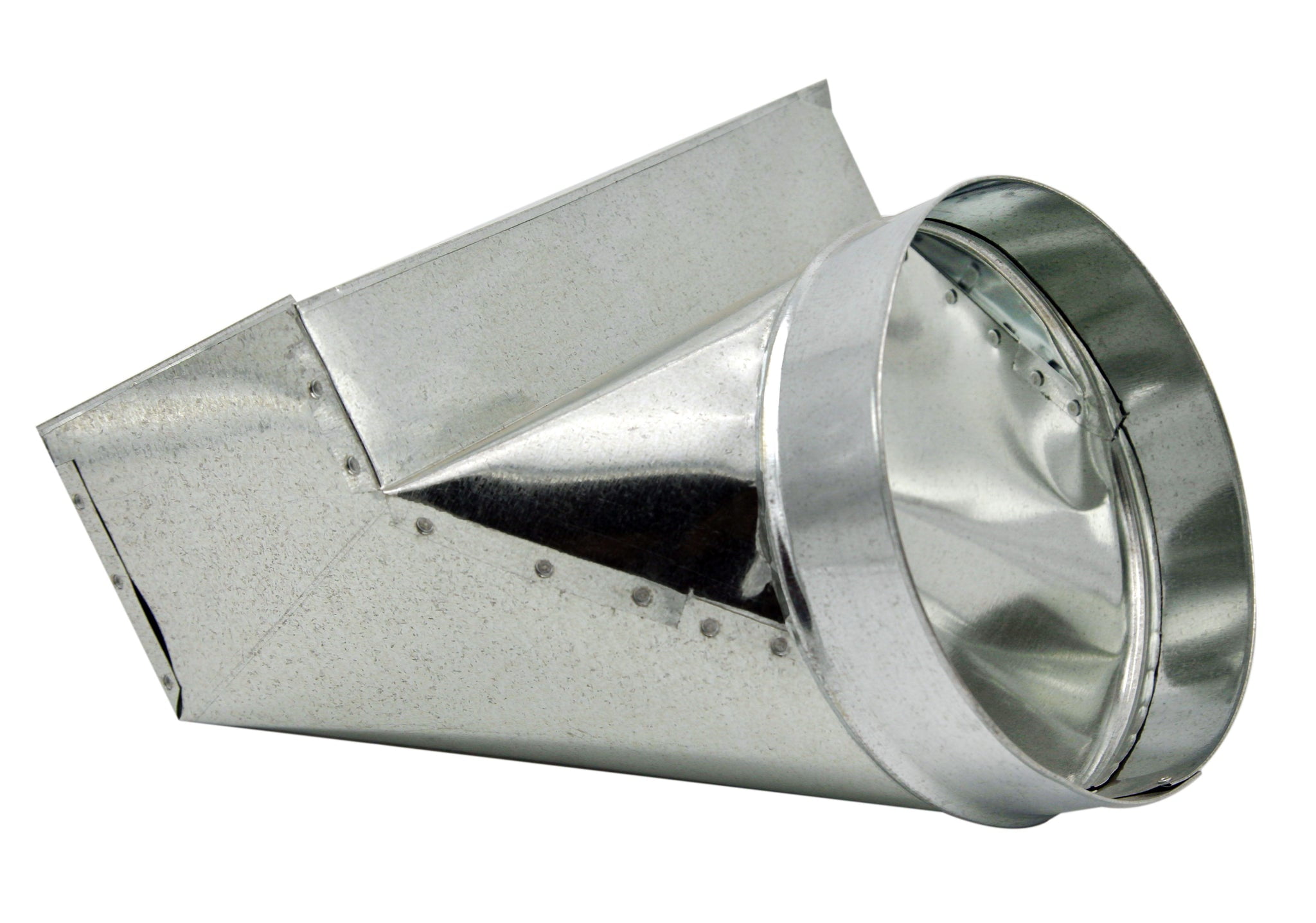 HVAC Premium Wall Stack Register 90 Degree Angle Boot | Galvanized ...