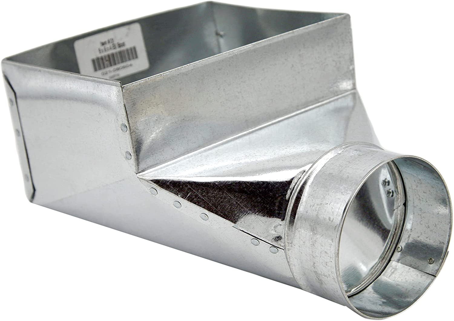 HVAC Premium Wall Stack Register 90 Degree Angle Boot | Galvanized ...