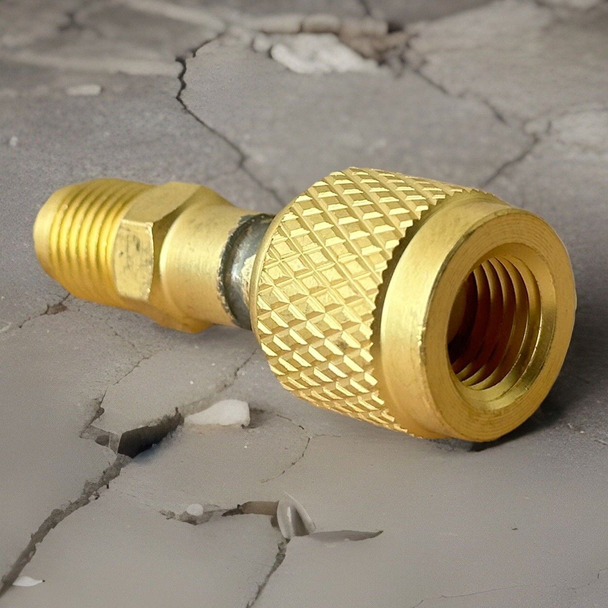 Tmalltide HVAC R32 Reverse Thread 1/4” Female, 1/4” Male Adapter For ...