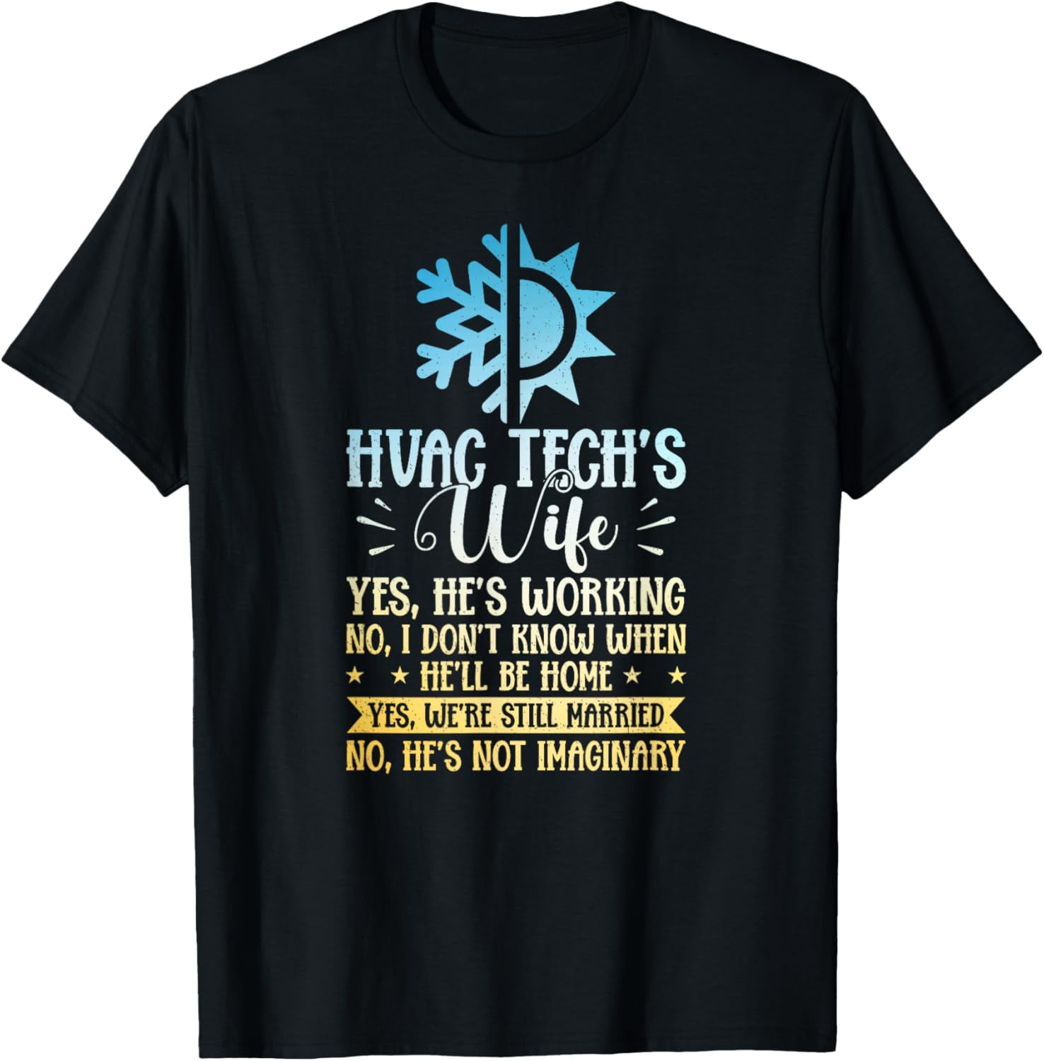 HVAC Tech Wife HVAC Technician Husband T-Shirt - Walmart.com