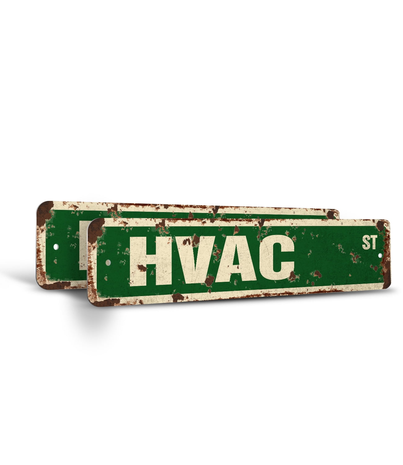 HVAC Vintage Style Rustic Street Sign – (2 Pack) High Voltage Air ...