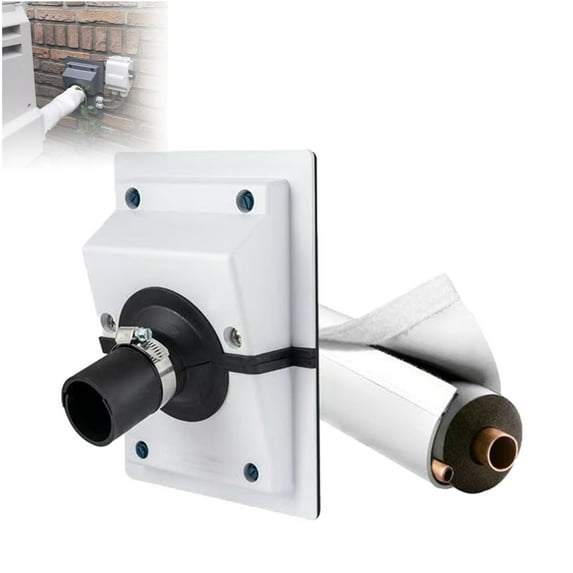 HVAC Wall Penetration & Line-Set Cover Kit, Easy Install Retrofit Wall ...