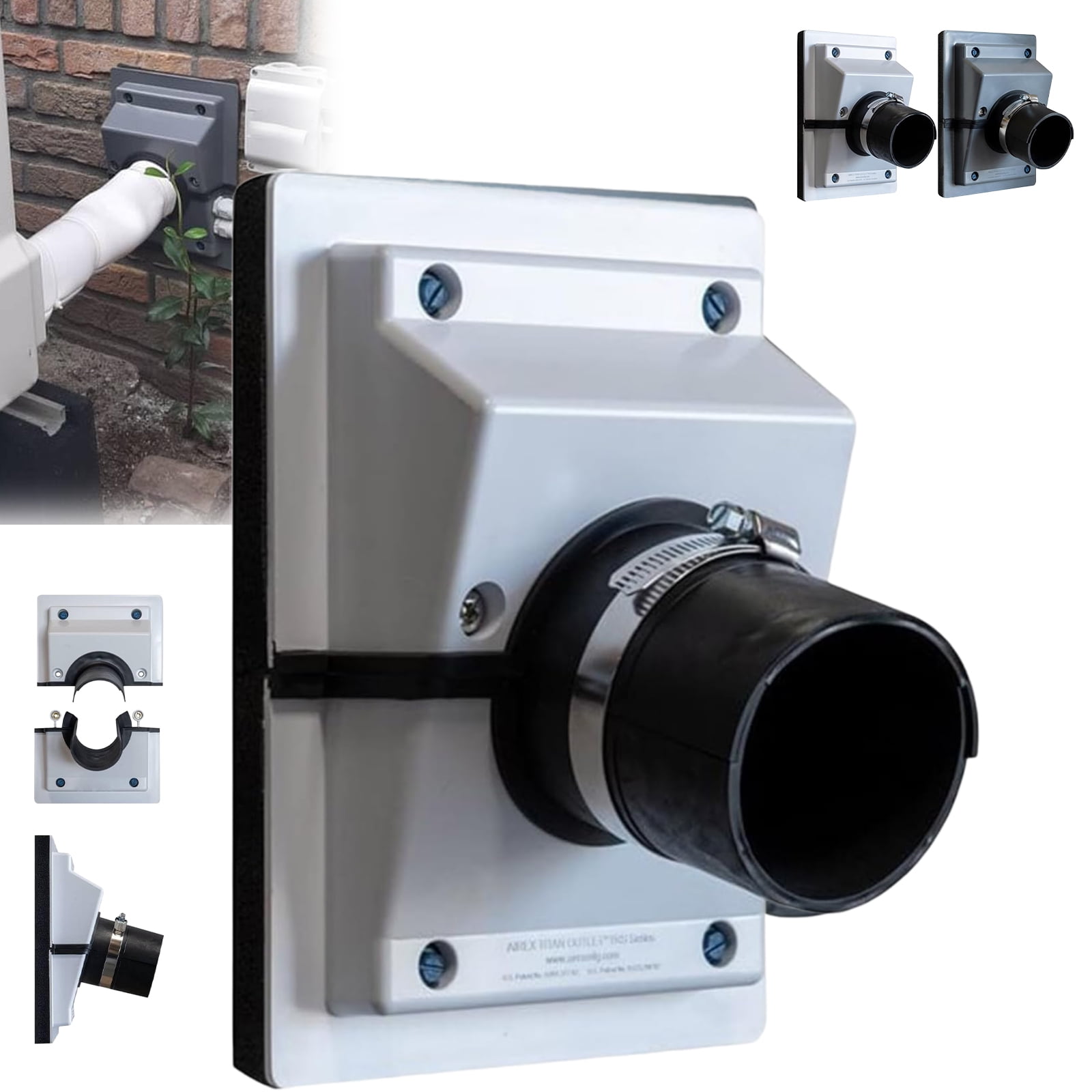 HVAC Wall Penetration & Line-Set Cover Kit Easy Install Split Cover ...