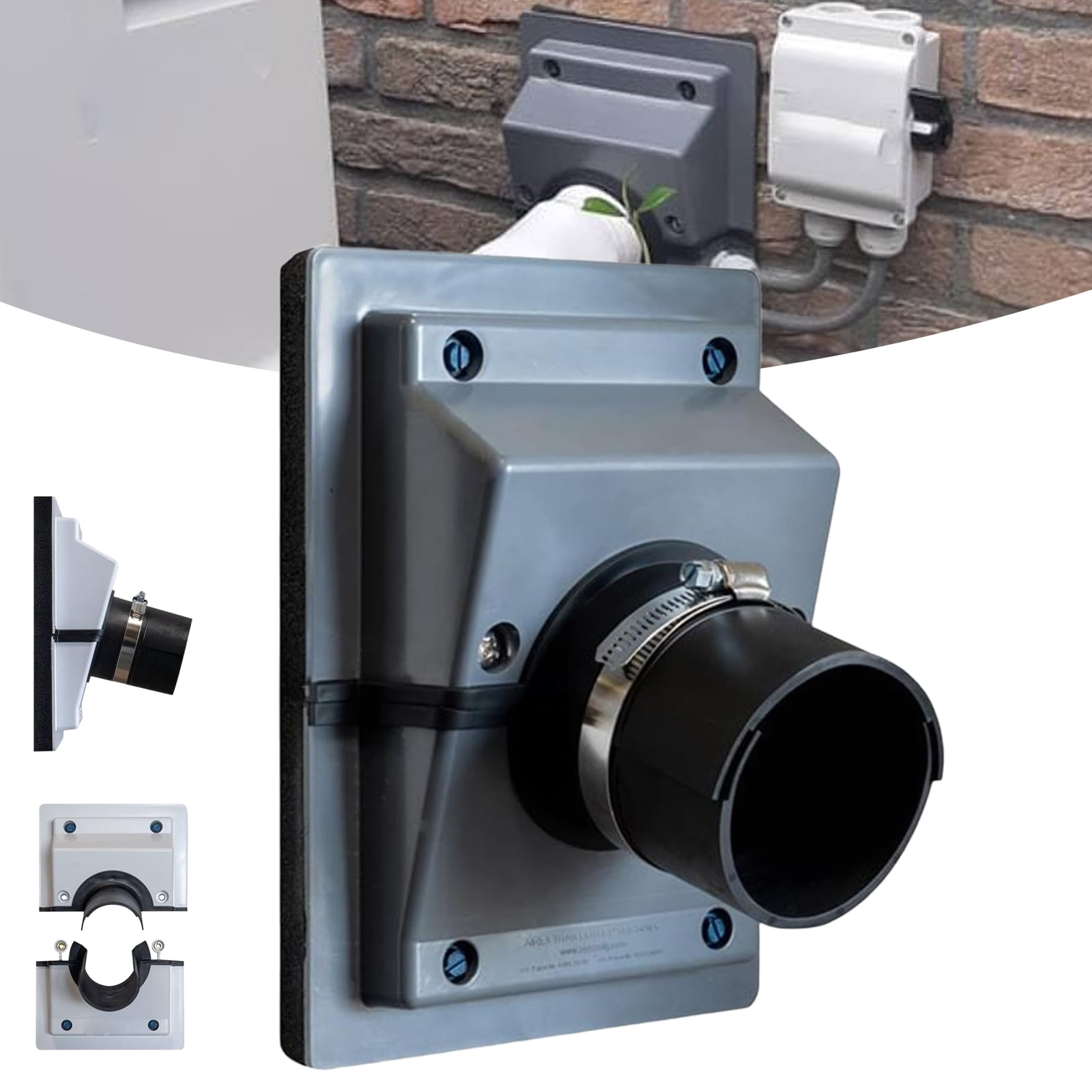 HVAC Wall Penetration & Line-Set Cover Kit Easy Install Split Cover ...