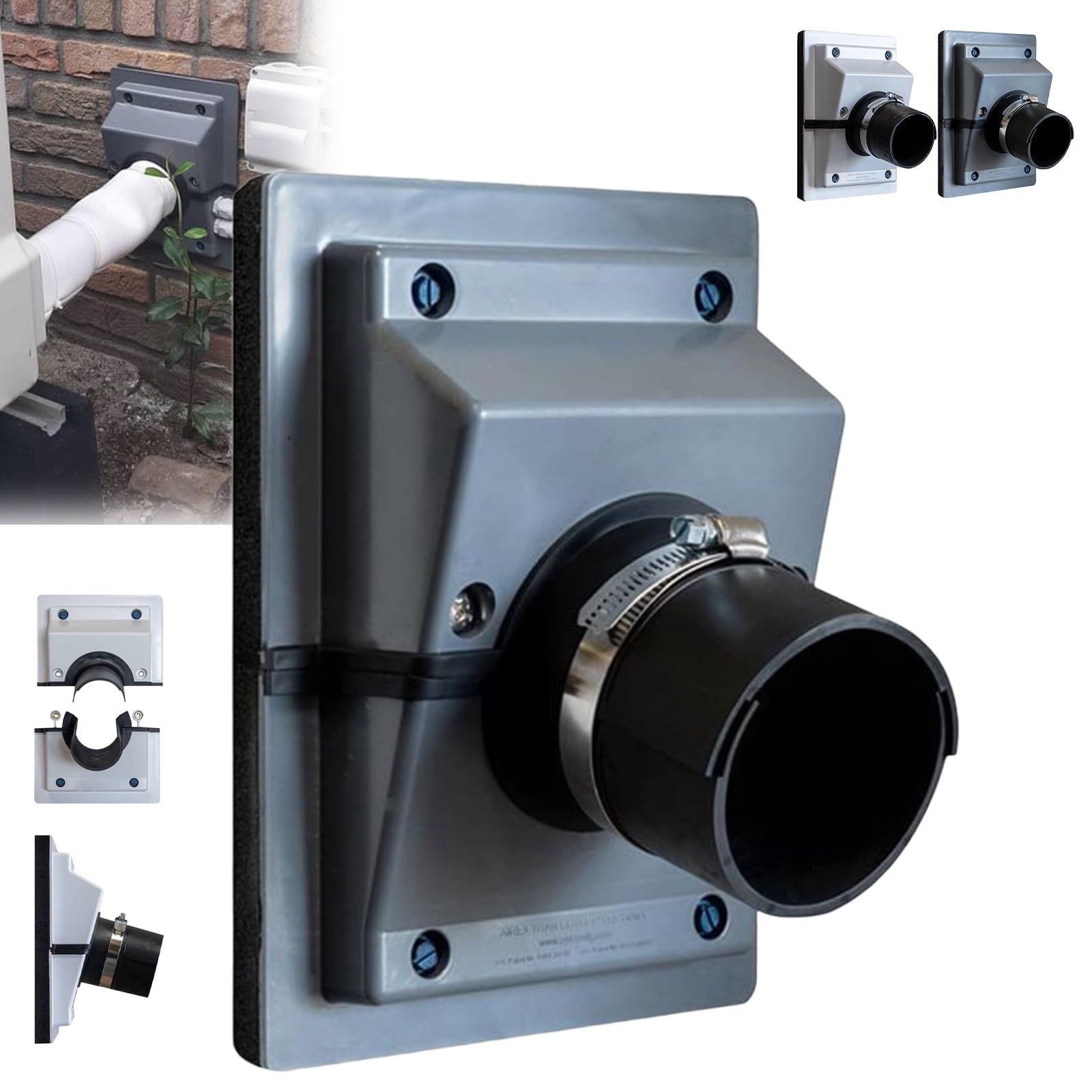 HVAC Wall Penetration & Line-Set Cover Kit Easy Install Split Cover ...