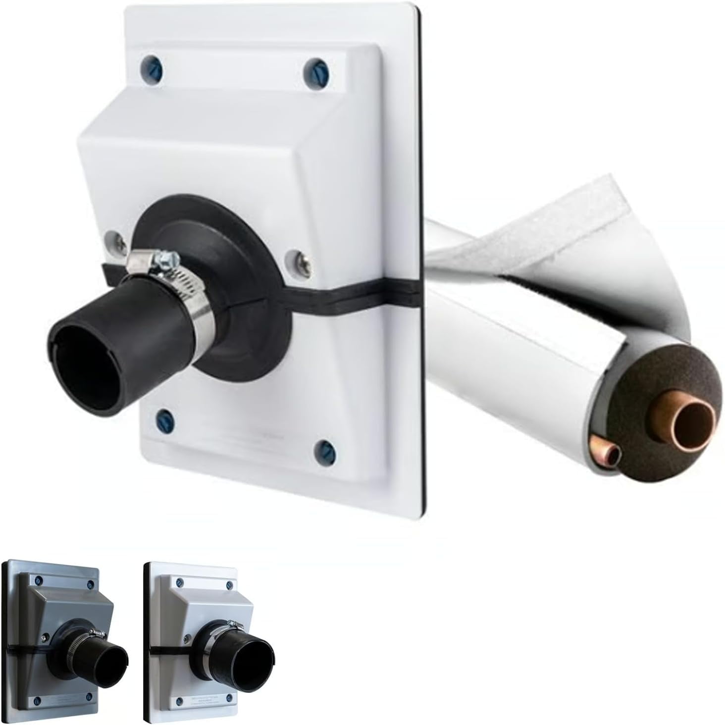 HVAC Wall Penetration & Line-Set Cover Kit, Easy Install Split Cover ...