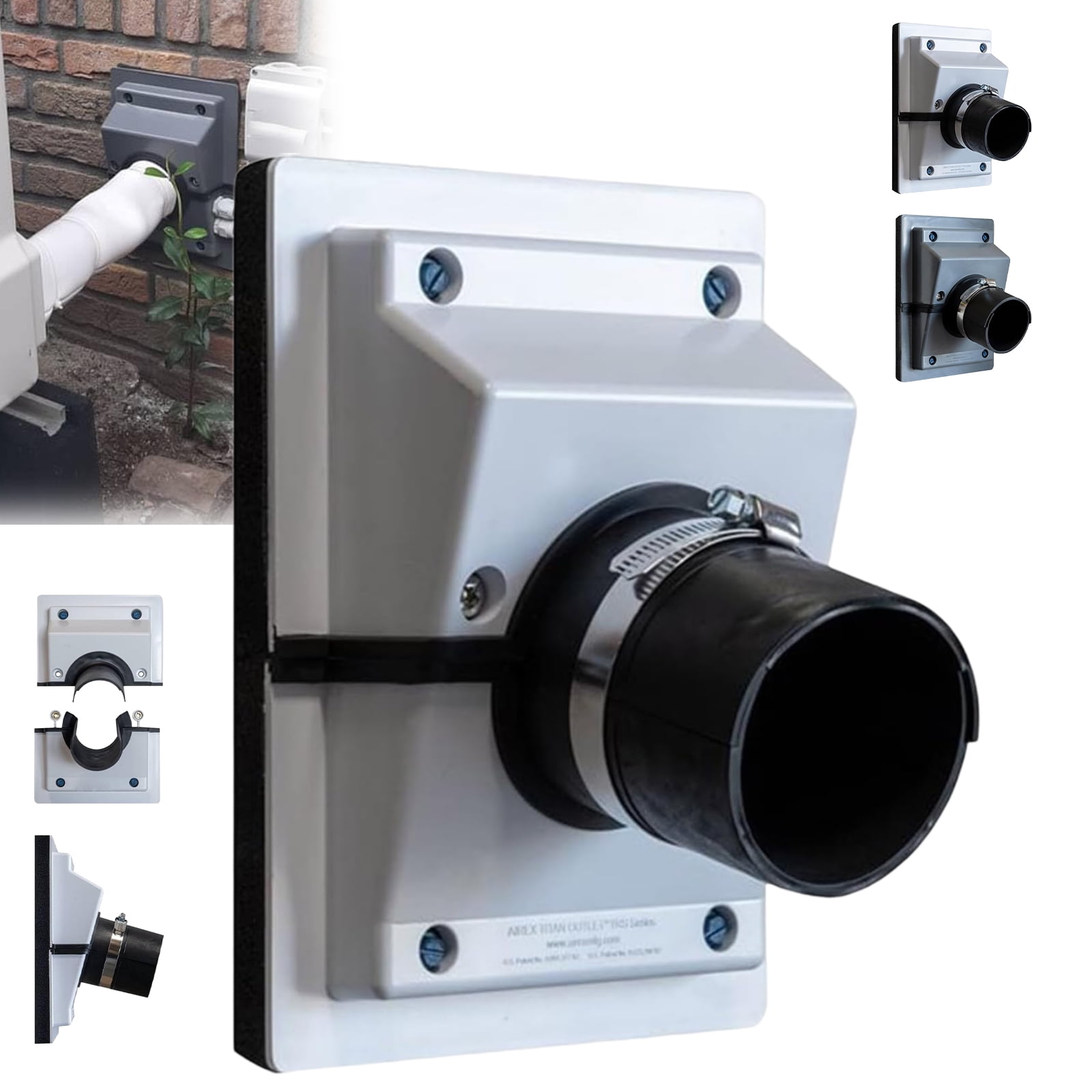 HVAC Wall Penetration & Line-Set Cover Kit Split AC Line-Set Wall Cover ...