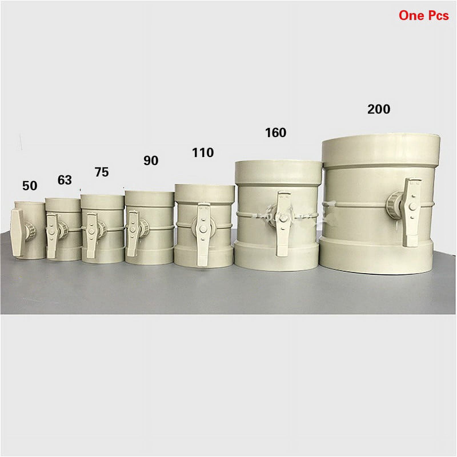 HVAC manual plastic air valve 50/63/75/90/110/160/200mm volume flow ...
