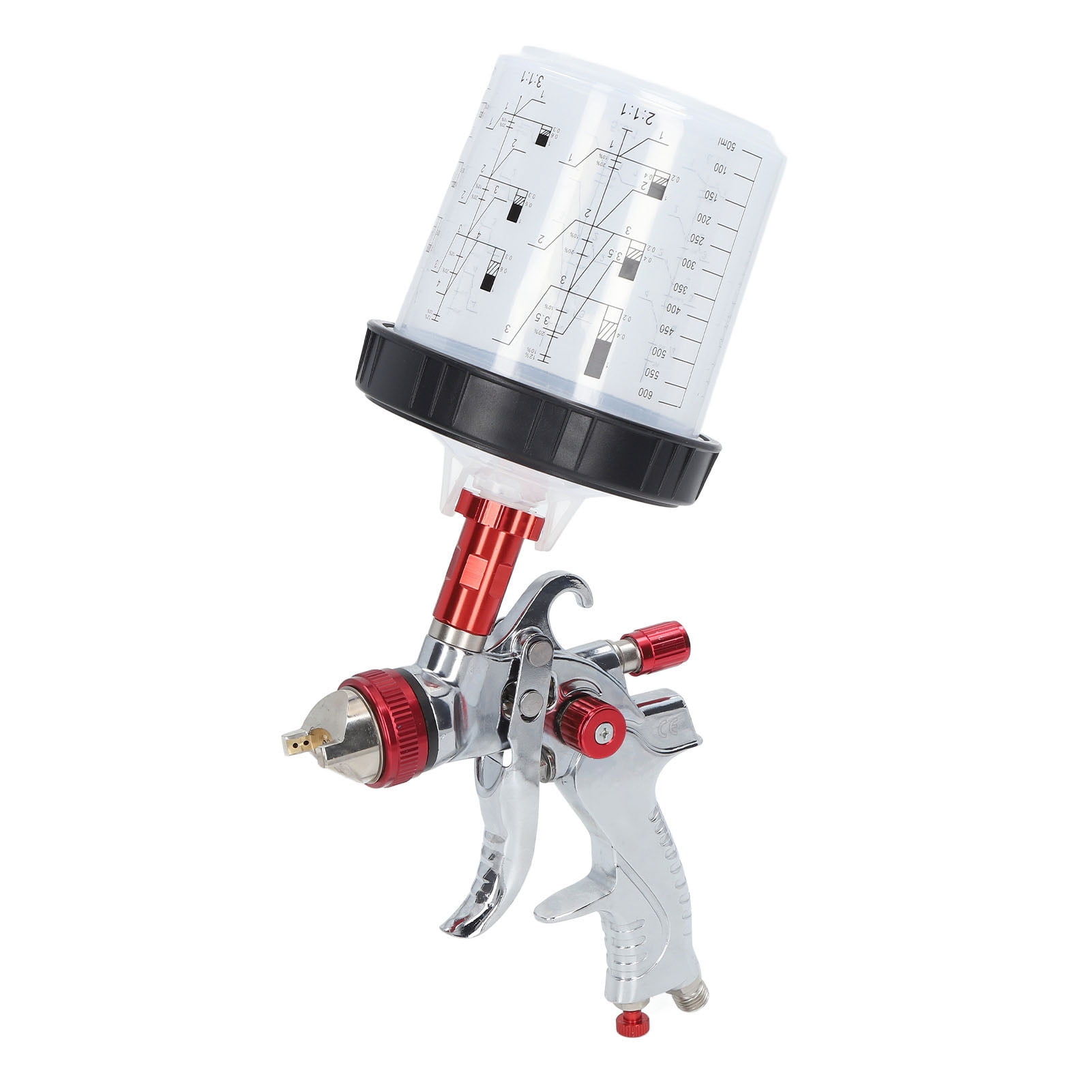 HVLP Automotive Paint Spray Gun With 1.4mm 1.7mm 2.0mm Nozzle Gravity ...