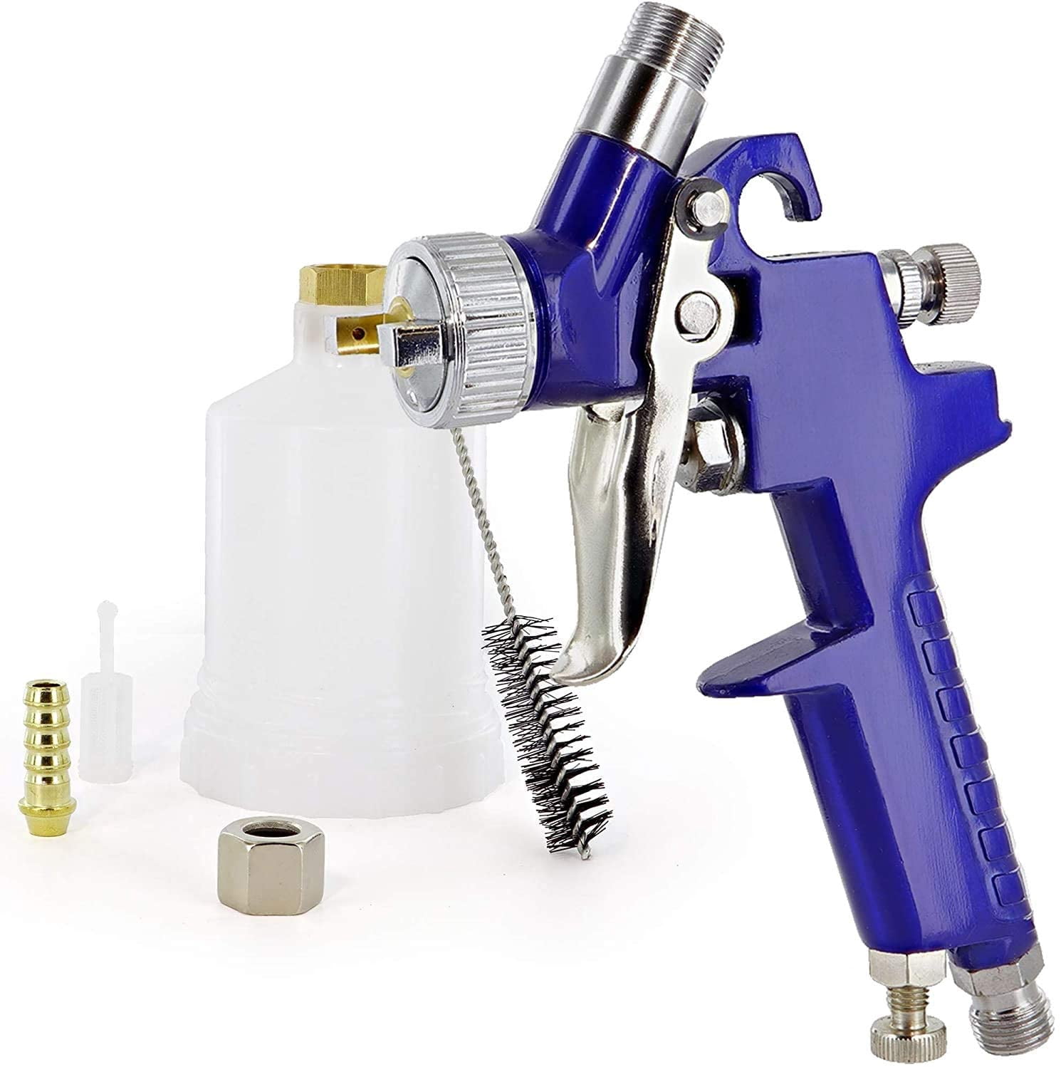 HVLP Gravity Feed Detail Gun with Cup Filter 1.0mm Nozel Mini Air Spray ...