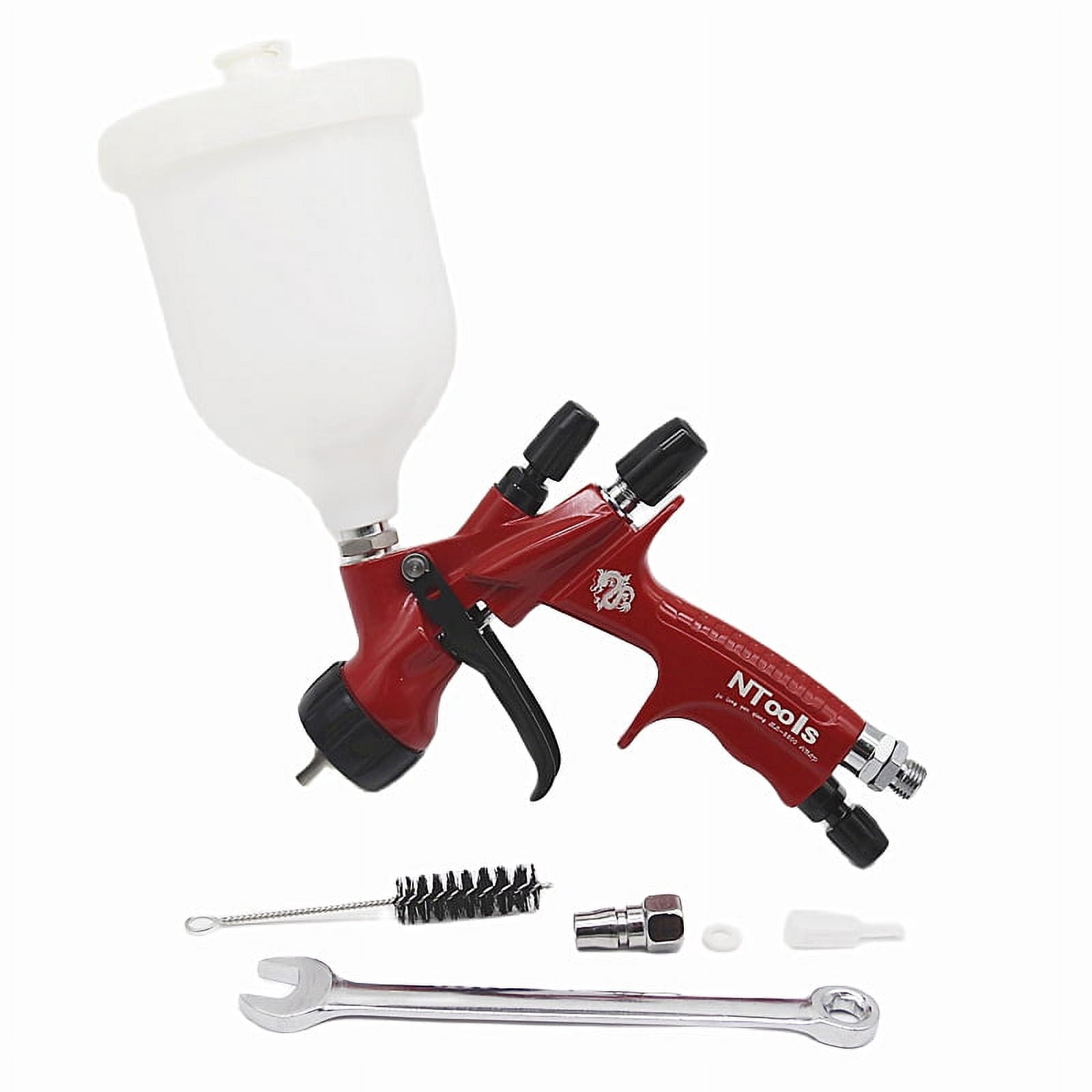 HVLP Paint Spray Gun Gravity Spray Gun 1.3mm With 600CC Paint Tank For ...