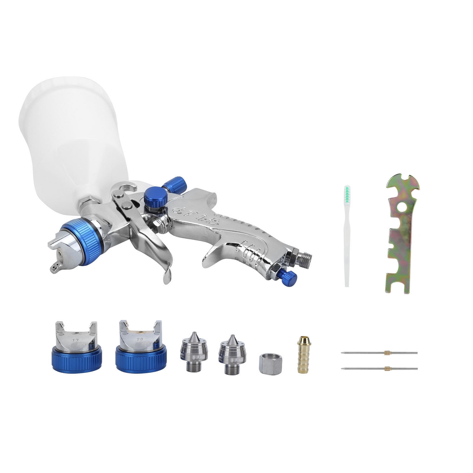 HVLP Paint Sprayer Kit Large Capacity Gravity Feed Furniture Painting ...