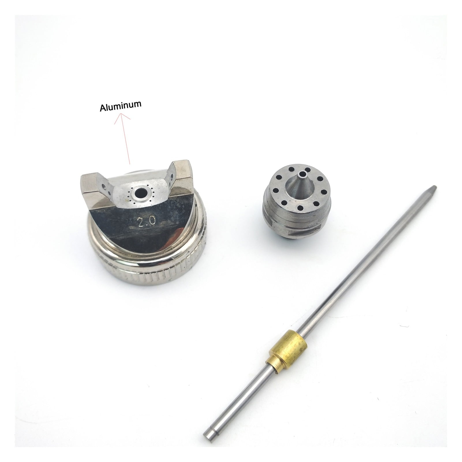 HVLP Spray Gun 1.4mm/1.7mm/2.0mm Nozzle Replace Nozzle Kit Set For ...