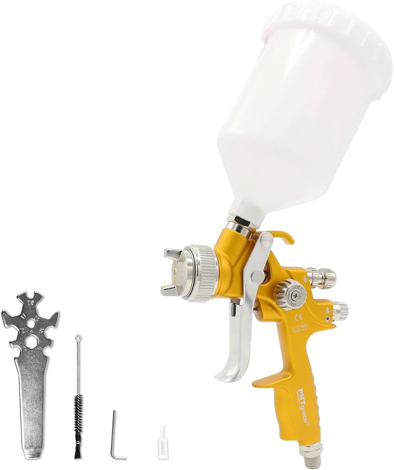 HVLP Spray Gun Air Paint Sprayer Siphon Feed 1000CC Capacity, with 1 ...